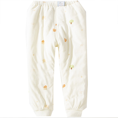 童泰秋冬闭裆2-4男女宝薄棉裤