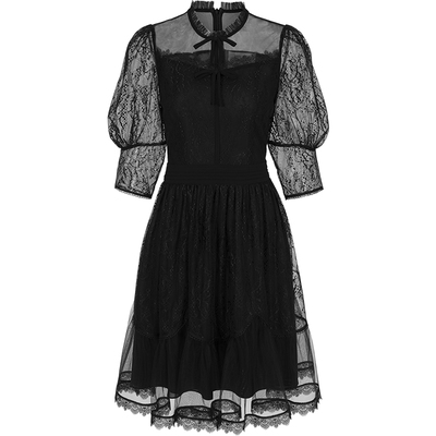 BORAAKSU黑色泡泡袖连衣裙