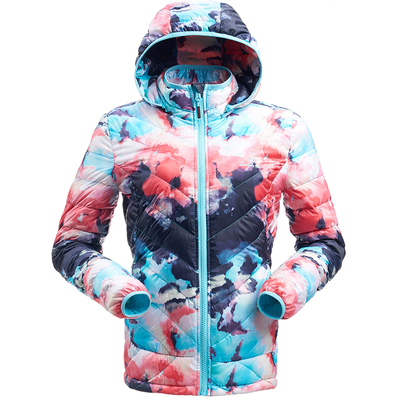 诺思山90%白鸭绒轻薄印花羽绒服