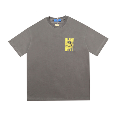 夏季新款笑脸印花短袖oversize