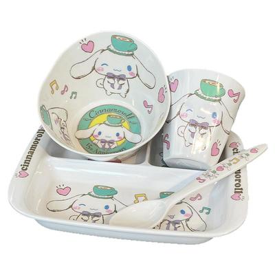 密胺卡通耐热耐摔碗盘碟套装
