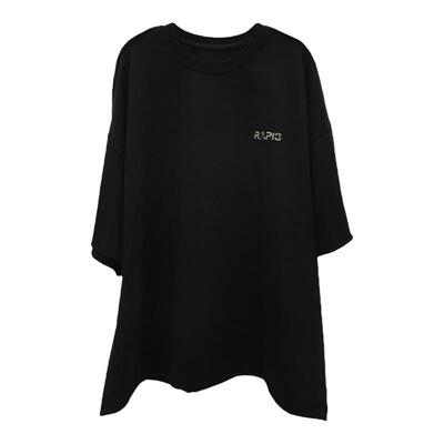 TYJR宽松圆领短袖字母T恤女上衣