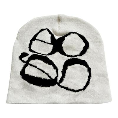 nojob vintage古着「花生」美式复古街头滑板秋冬针织提花冷帽潮