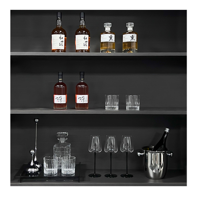 意式轻奢样板间酒柜摆件酒架软装