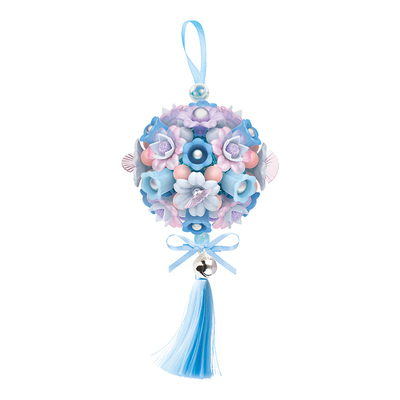 ib1090花漾玲珑蓝风铃花球积木