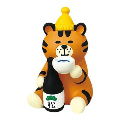 萌虎招财猫可爱动物摆件日本进口