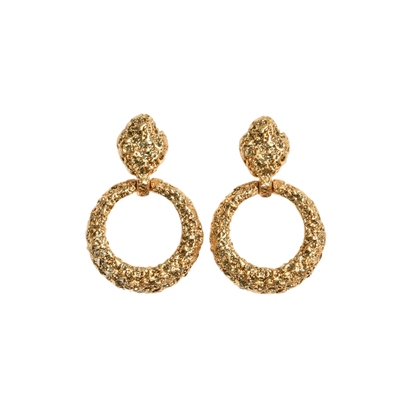 CLOSENSE素金大圈耳饰法式