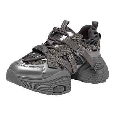 百思图春夏季新款商场同款街头运动老爹鞋厚底女休闲鞋A1621CM4