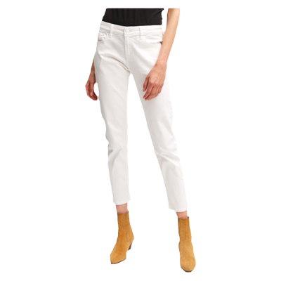 女士经典简约纯白DENHAM牛仔裤