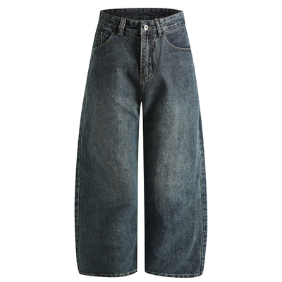 黑色牛仔裤美式高街直筒休闲裤子