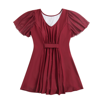 海波特女士大码连体泳衣