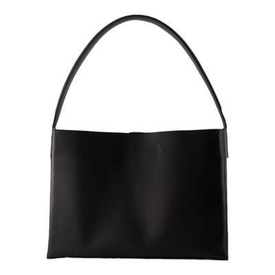 Ines de la Fressange Leonore L 皮质肩背包