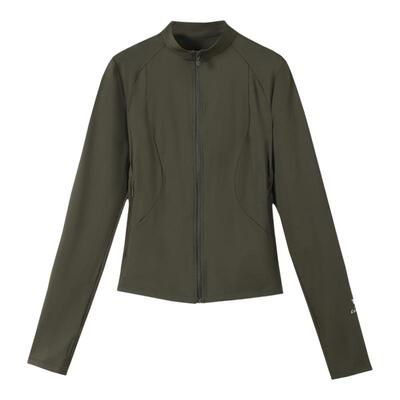 [泡泡]骆驼运动修身防晒衣女2026夏季新款立领户外凉感短款防晒服