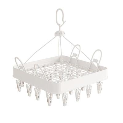 多夹子晾衣架家用晒袜子