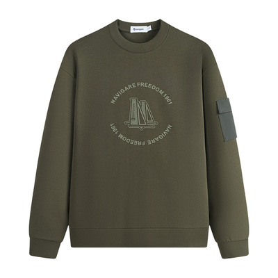 Navigare休闲圆领套头卫衣