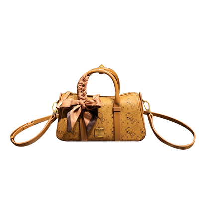 香港品牌时尚复古印花休闲枕头包