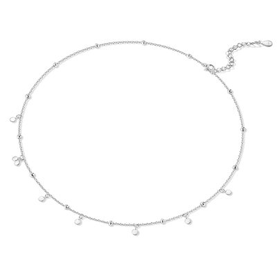 LNIEERS925纯银十字链轻奢百搭