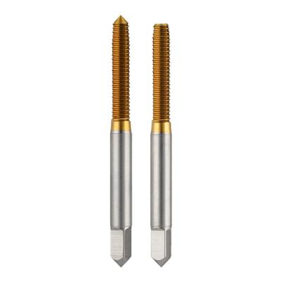 镀钛挤压丝锥无屑机用长牙丝锥含钴粉末合金不锈钢专用加长丝锥