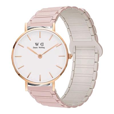 适用DW手表28mm表带表盘36mm表带女款磁吸扣表带链男款40MM时尚