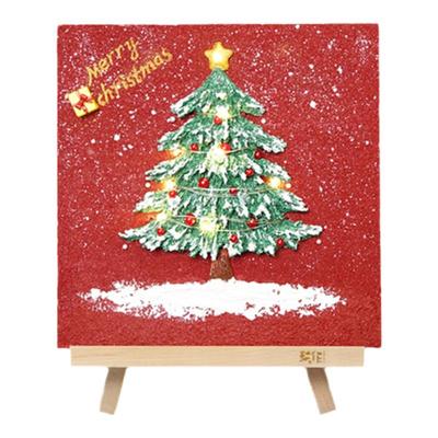 玩作环氧陶DIY圣诞树带灯