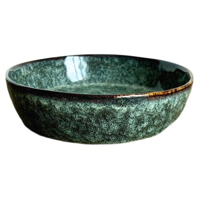 复古风窑变藏青碗7.75英寸