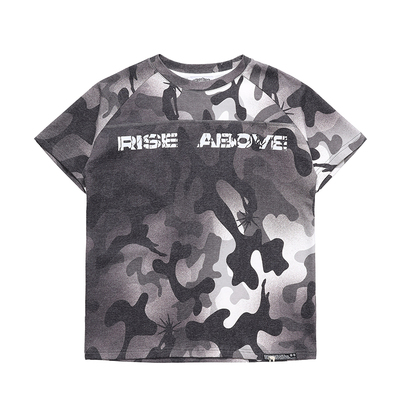 FreeWorldOrder  Cracked printed T-shirt  裂纹印花T恤