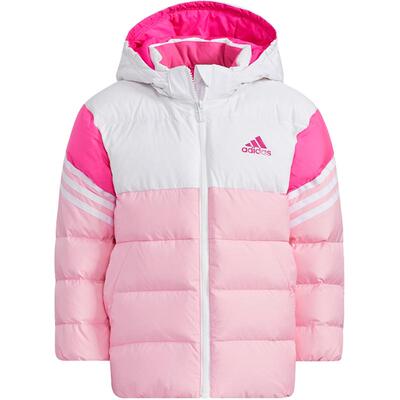 Adidas/阿迪达斯正品冬季保暖小童休闲运动连帽羽绒服H40328