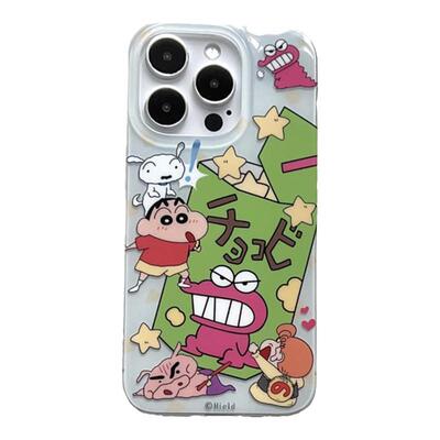 ins鳄鱼薯片蜡笔小新手机壳可爱