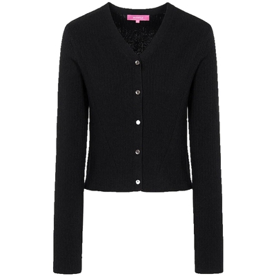 滨波秋冬长袖V领开衫新年红色