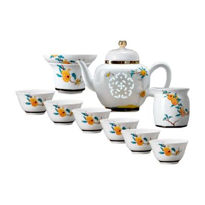 景德镇陶瓷玲珑雕刻功夫茶杯