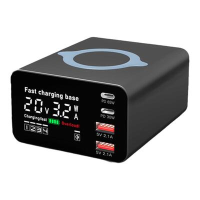 多口桌面充电插座数显快充