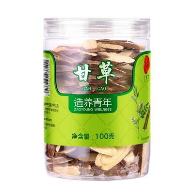 正宗同仁堂品牌甘草片100g切片