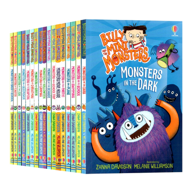 Usborne 比利和迷你怪兽全17册 英文原版 Billy and the Mini Monsters 全彩儿童幽默桥梁章节漫画书 小学生英语学习课外读物