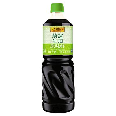 李锦记薄盐生抽减盐30%下拉补贴