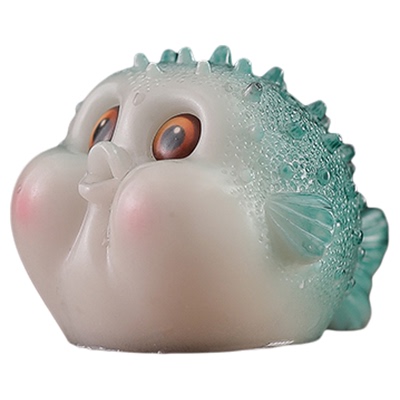 茶宠摆件招财变色泡泡鱼