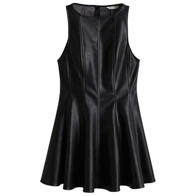 HM女装连衣裙冬季时尚涂层连身裙1289404