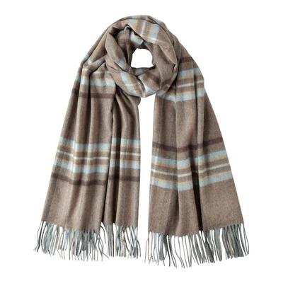 JohnstonsofElgin格纹羊绒披肩