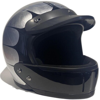 扇贝火焰蓝箔铜箔银箔头盔