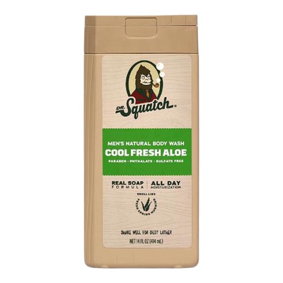 Dr. Squatch深层清洁滋润肌肤芦荟鼠尾草柏树香氛男士沐浴露414ml