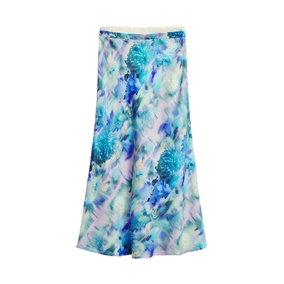 Desigual【Collina Strada联名】抽象花卉印花半身裙