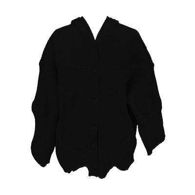 轻量感高弹纱线连帽开衫