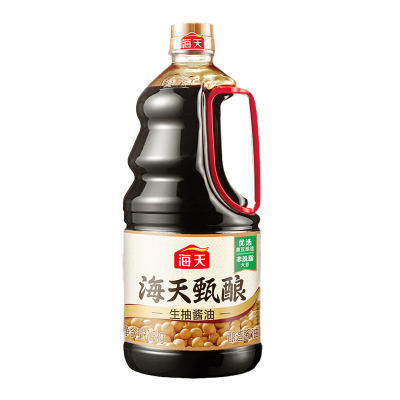 海天甄酿生抽1.5kg大桶家用酿造酱油烹饪调味品凉拌清炒提鲜蒸鱼