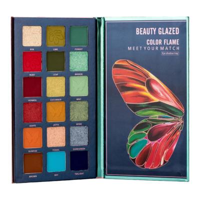 正品18色蝴蝶眼影哑光珠光