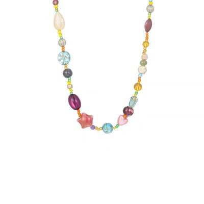 度假风辣妹陶瓷星星项链