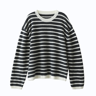 纽扣羊毛针织衫显瘦百搭套头韩版