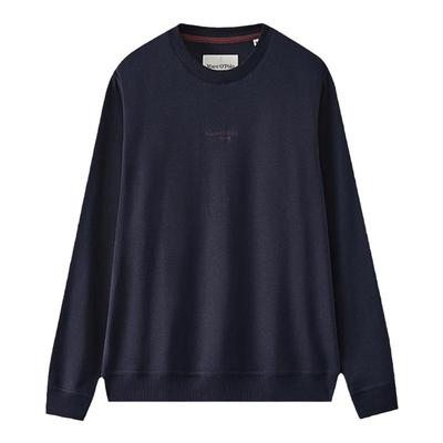 Marc O'Polo/MOP 春季新款气质刺绣logo圆领正肩宽松套头卫衣男士