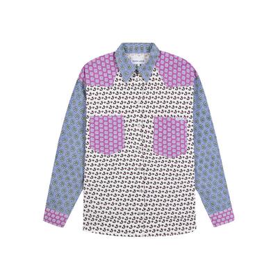 MAISON LABICHE设计师品牌LOOKNOW2025年夏季新款拼色花卉衬衫