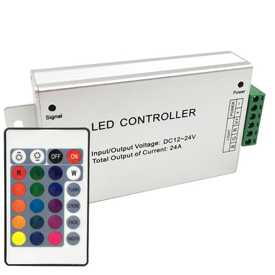 LED灯条12V七彩灯带RGB铝壳控制器12A红外调光器24a遥控器24/44键