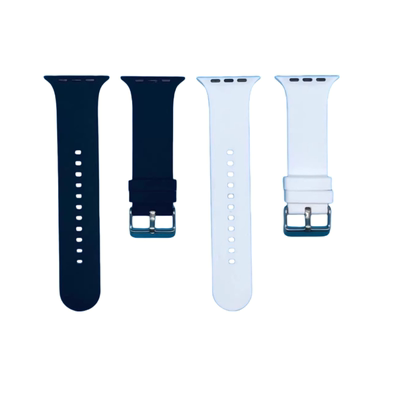 38/42/49mm表盘通用苹果铁扣硅胶表带适配iwatch华强北及儿童手表