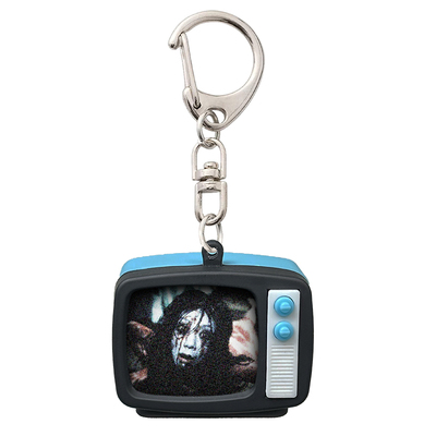 恐怖另类挂件电视机钥匙扣鬼叫惊悚画面诡异整人挂饰损友恶搞礼物